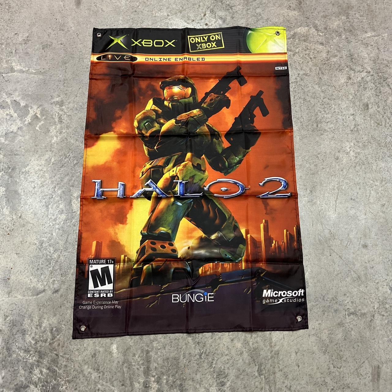 Halo 2 Xbox Custom Wall Flag Banner Tapestry 2 x 3... | Depop