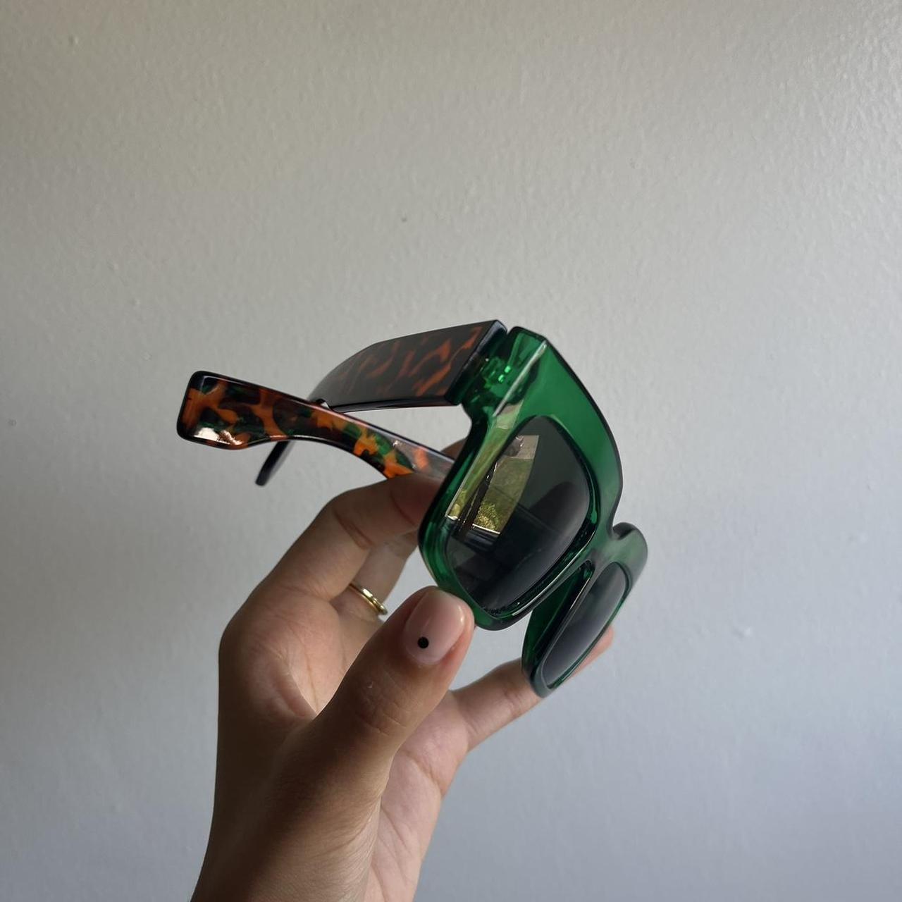 Green & Tortoise Shell sunnies from UO - Depop