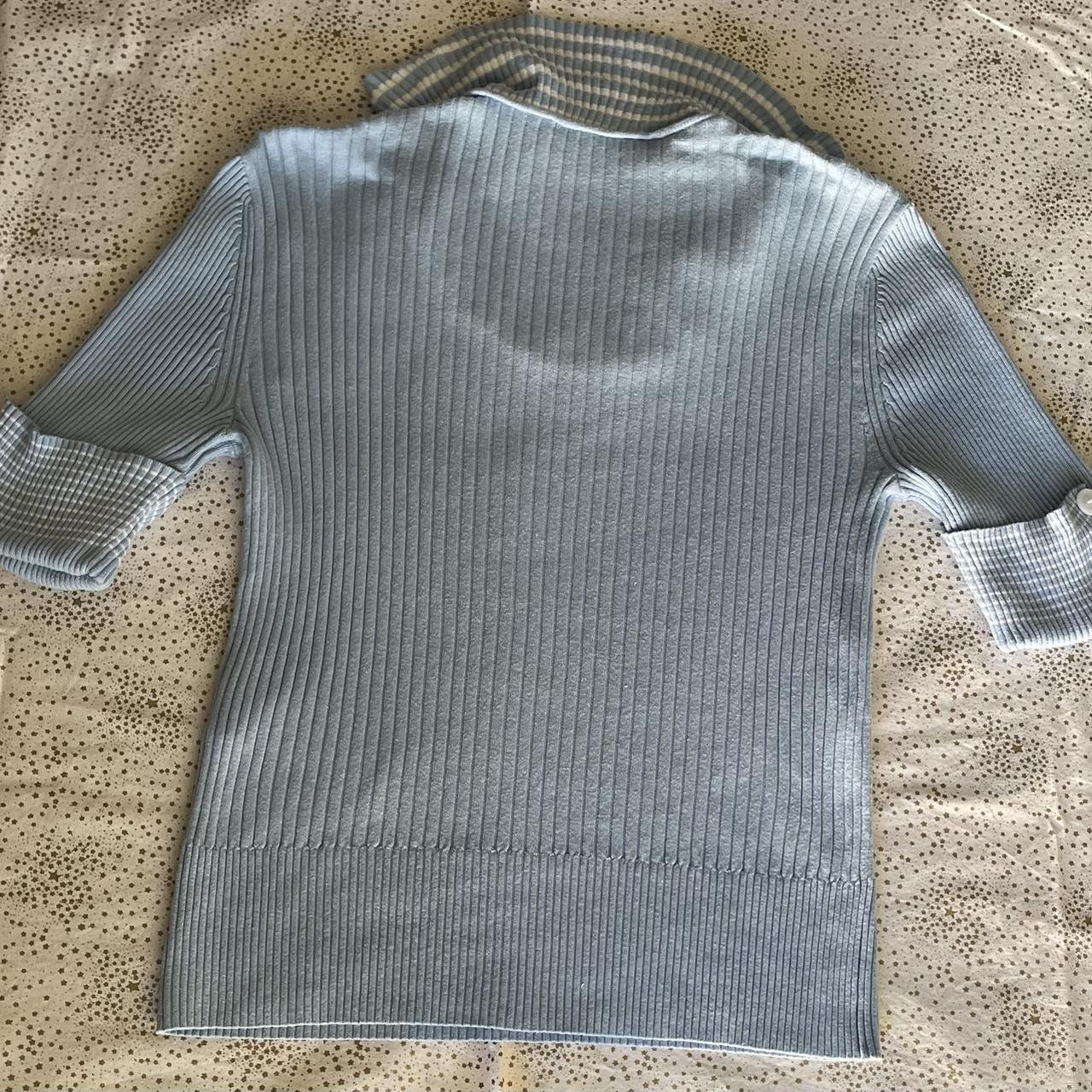 Small L.K. Bennett V neck super soft cotton stretch... - Depop
