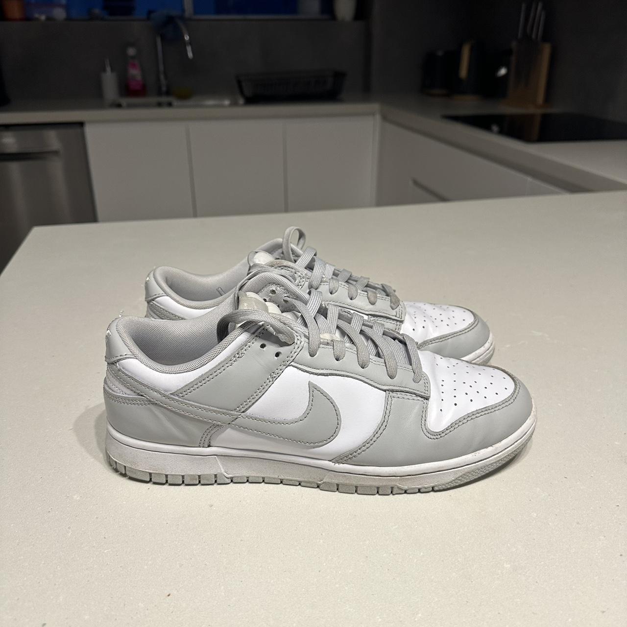 Nike Dunk Low Retro - White / Grey Fog - Depop