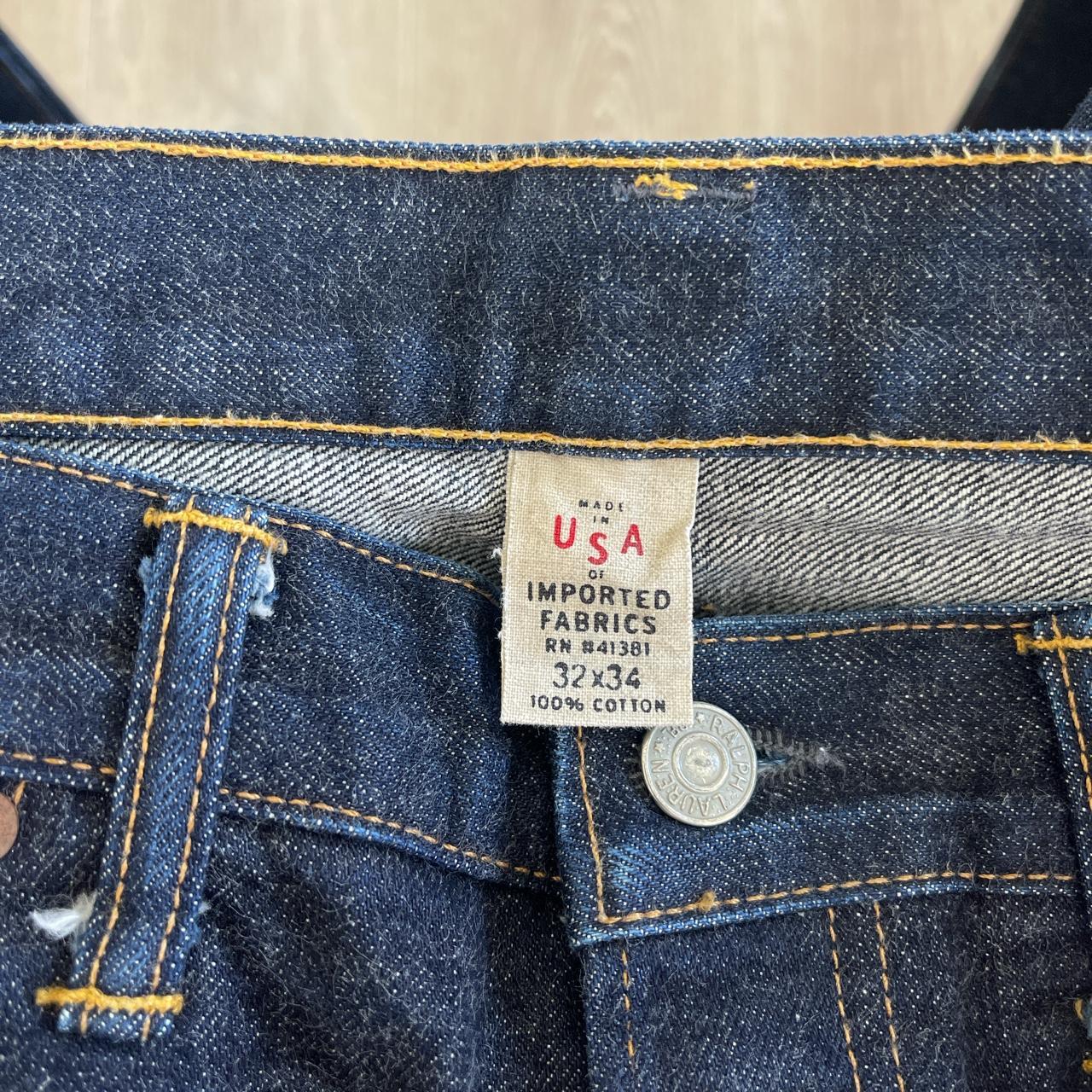 RRL by Ralph Lauren Men's Navy Jeans | Depop