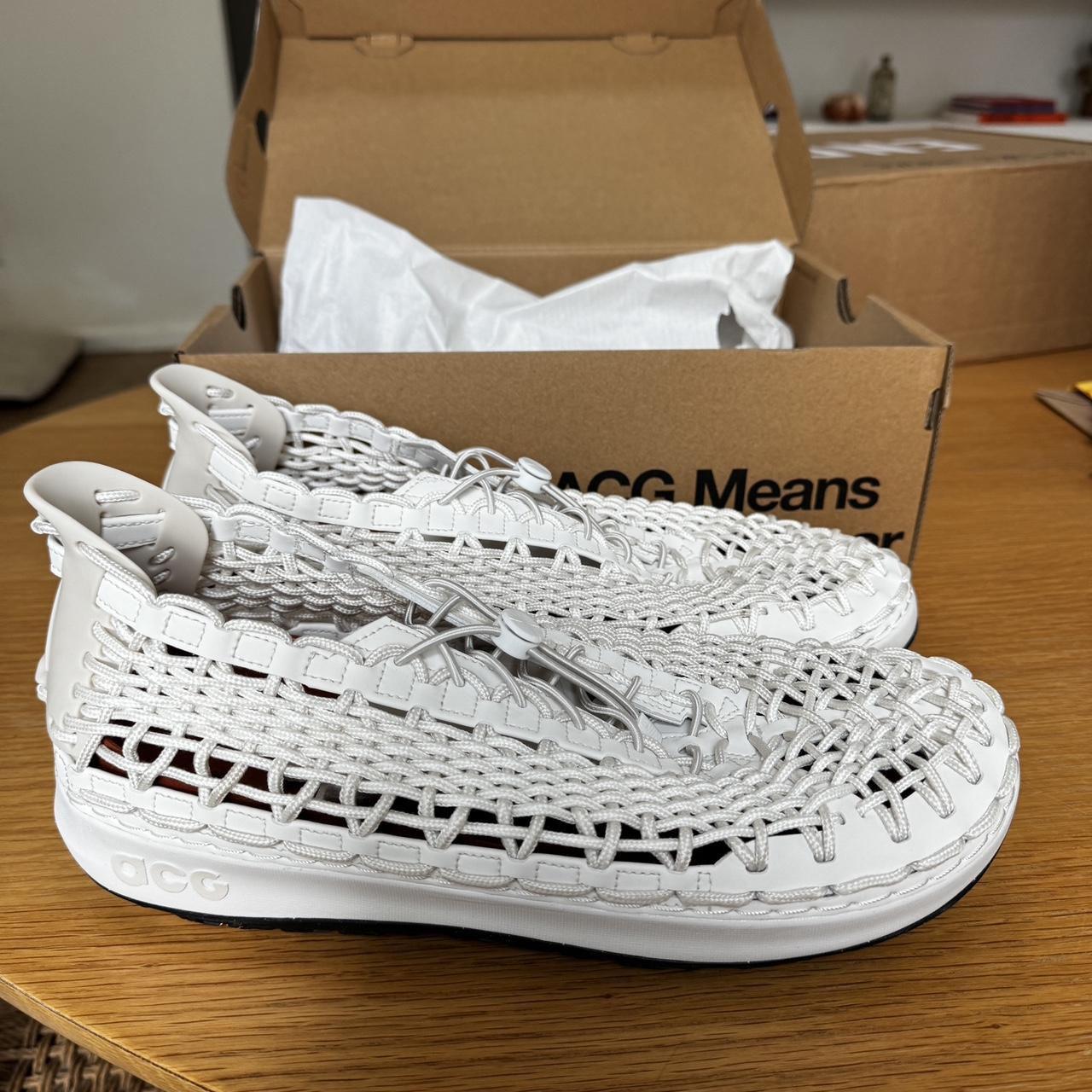 Brad new Nike ACG Watercat white USA mens 12 - Depop