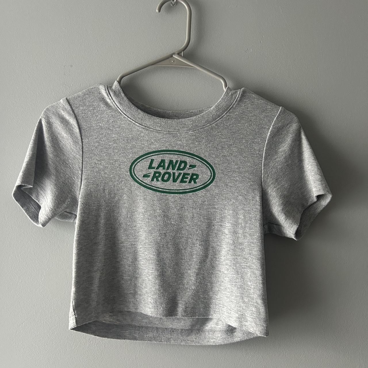 Pacsun Land Rover grey baby tee size S! Worn once :) - Depop