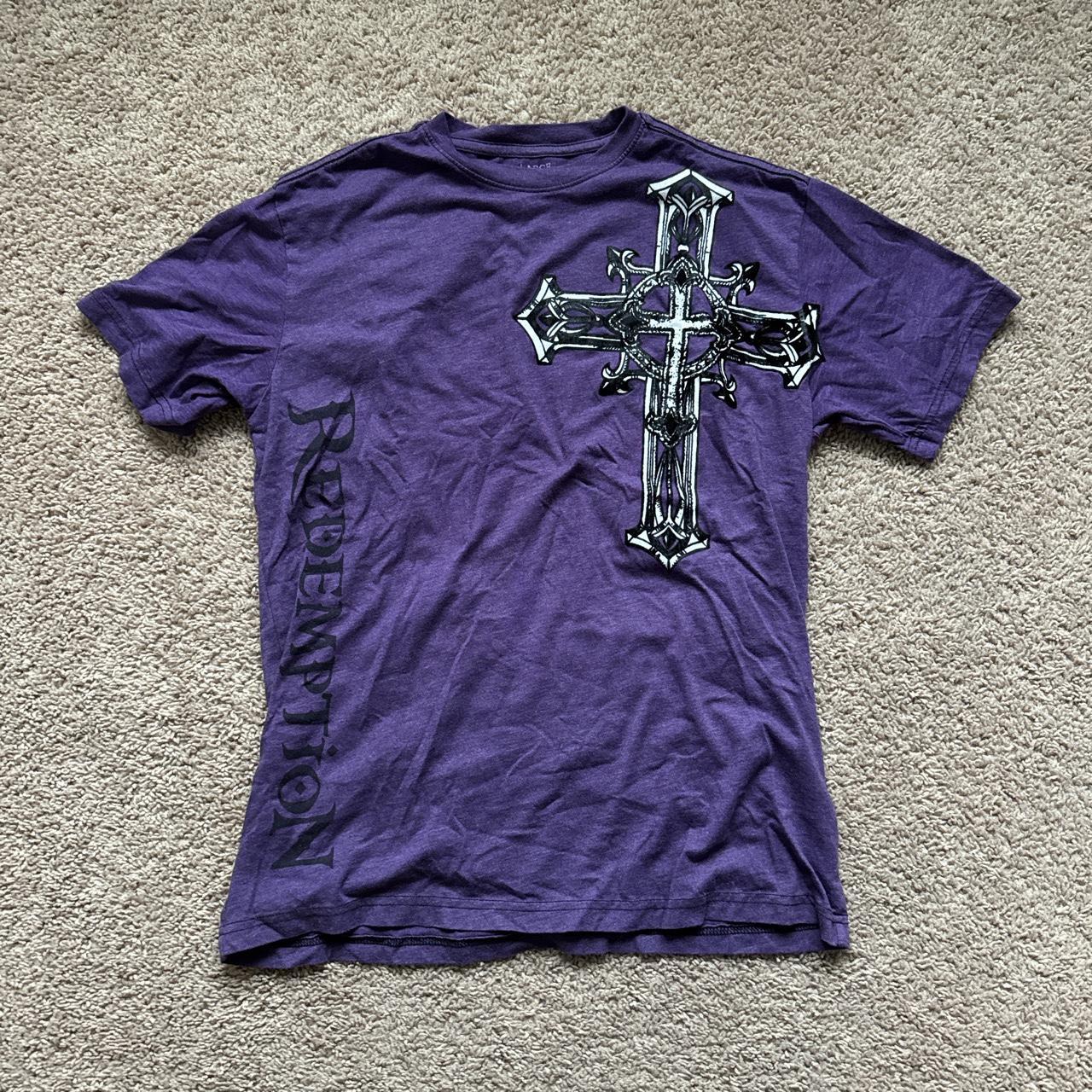 Redemption shirt Wings and cross patterns size... - Depop