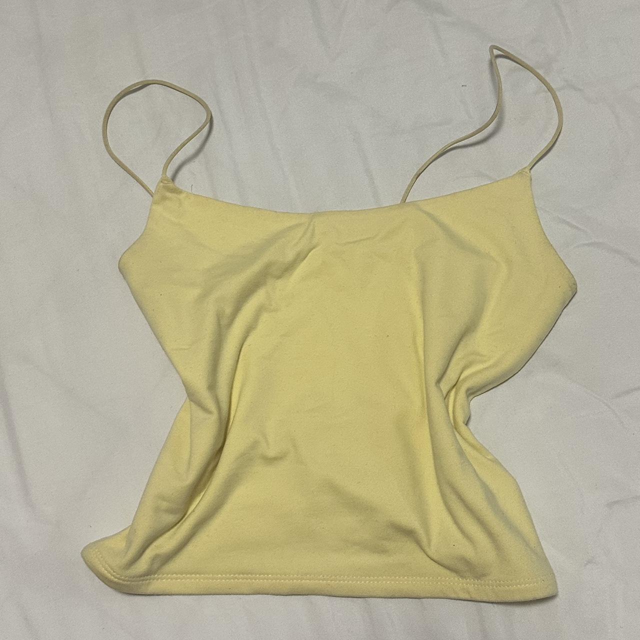 Light yellow tank top - Depop