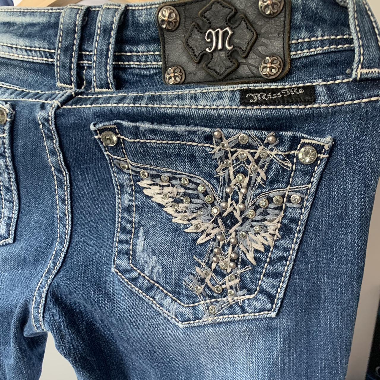 Super cute pocket bedazzled authentic Miss Me... - Depop