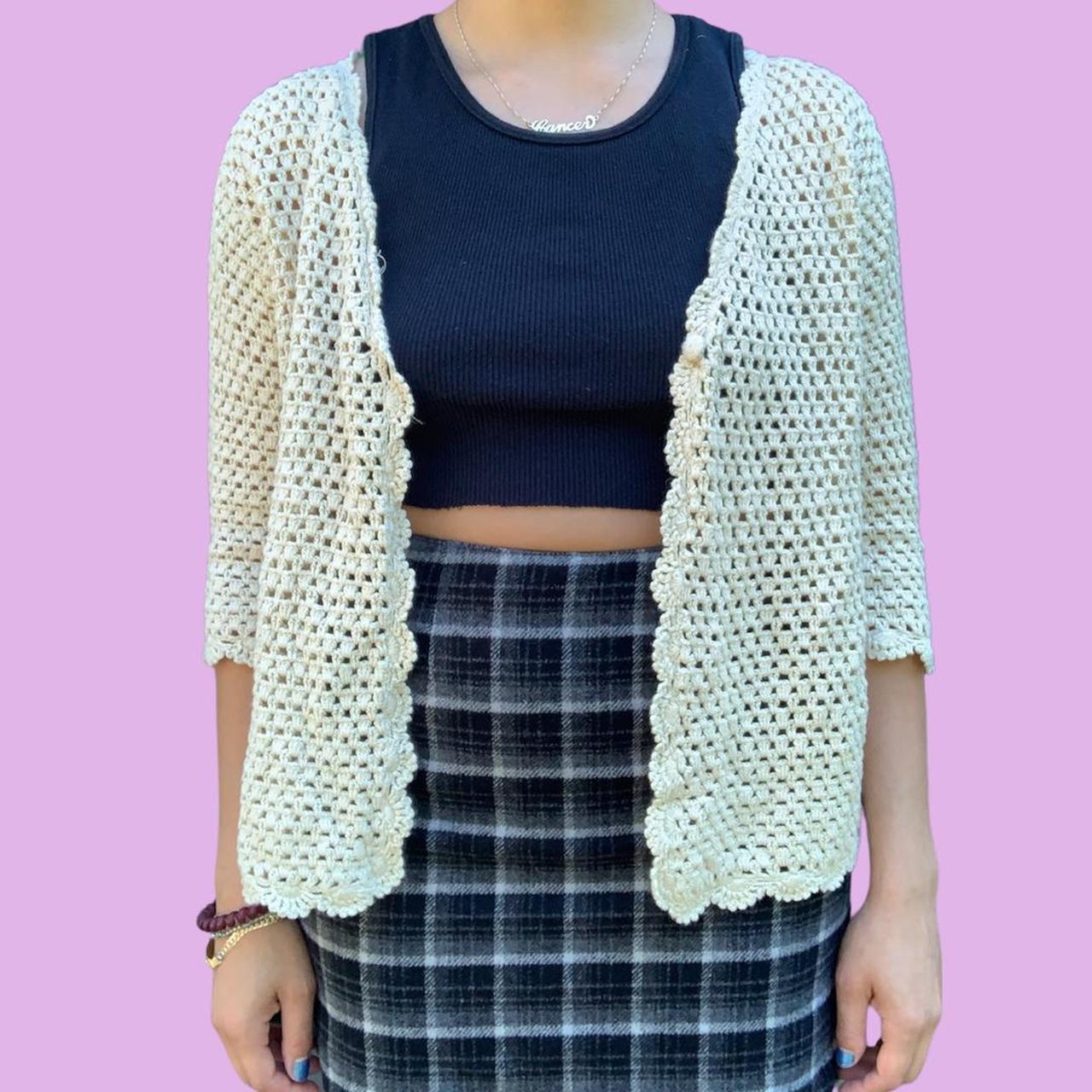 CREAM BOHO INDIE CARDIGAN by Norm Thompson. Cream... - Depop