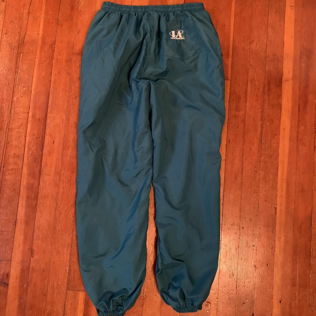 NFL Men's Blue and Green Trousers | Depop