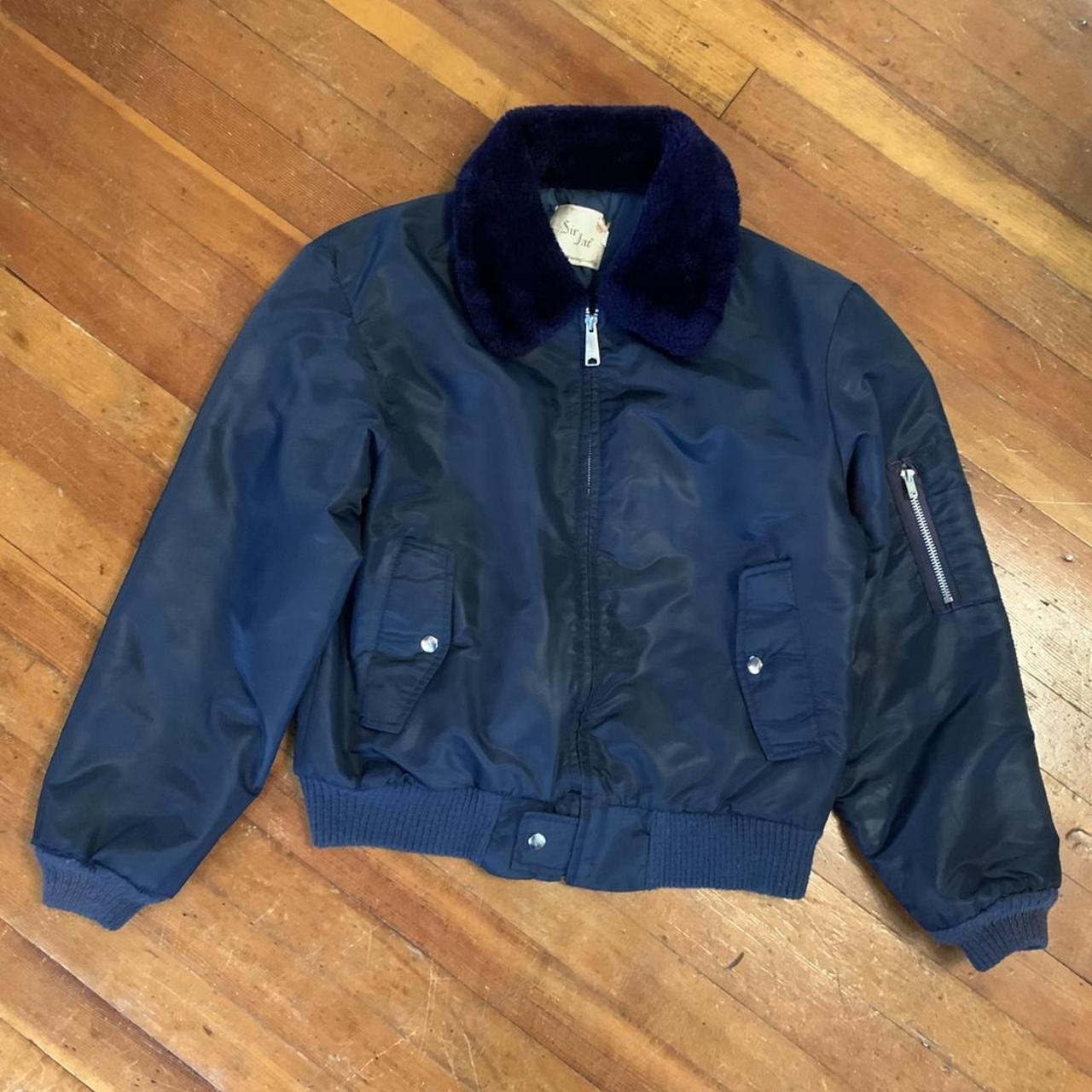 Vintage 70s Sir Jac Bomber Jacket with the furry... - Depop