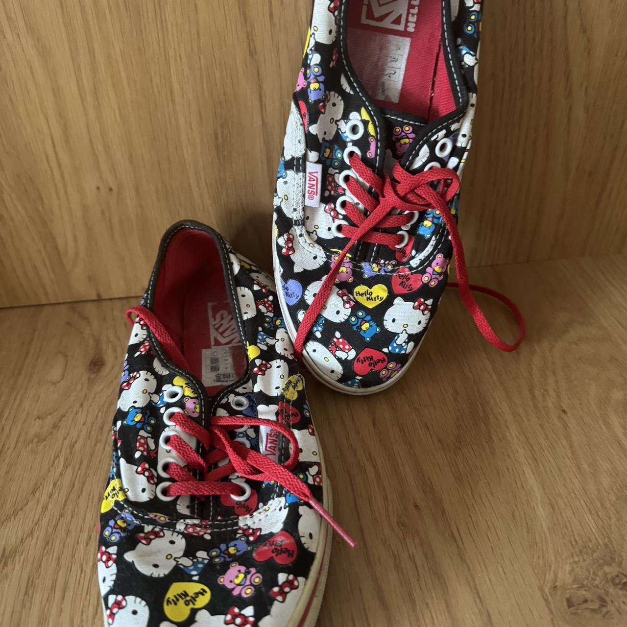 Hello Kitty Vans trainers - multicoloured... - Depop