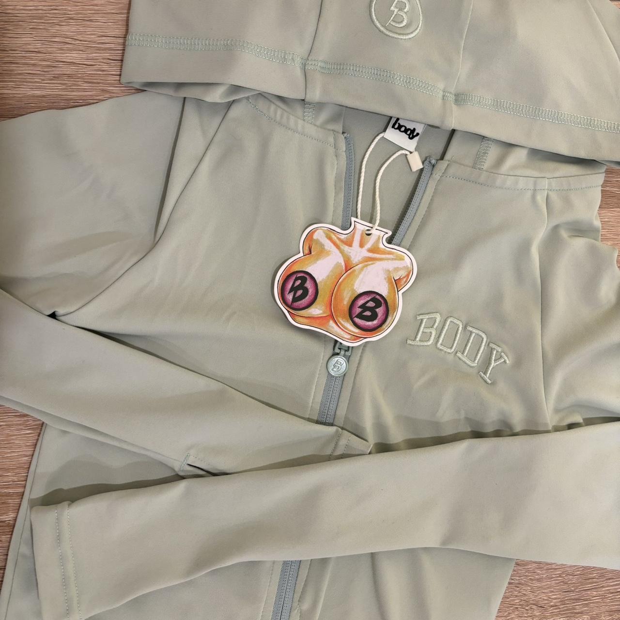 nwt body by raven tracy basics hoodie color saige... - Depop