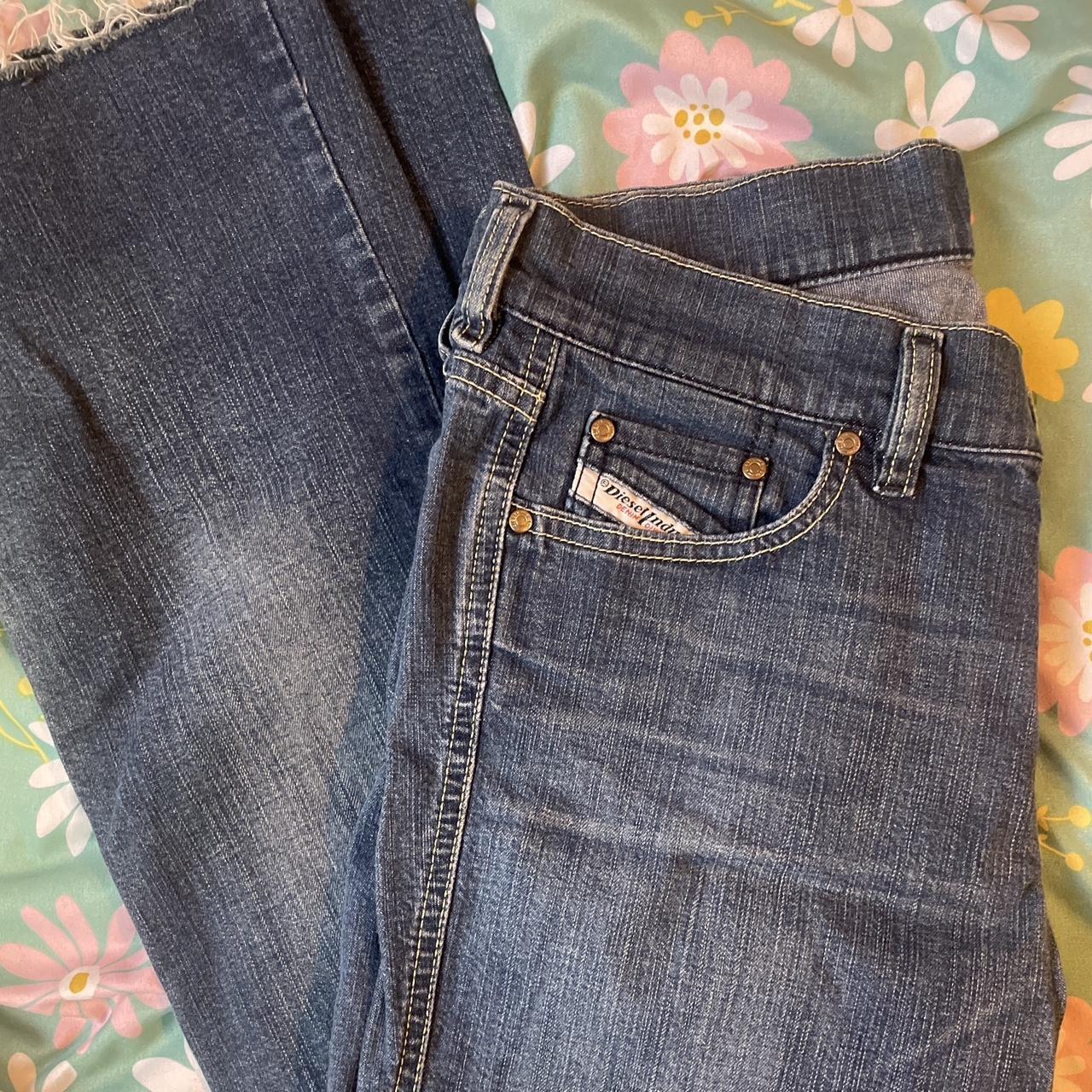 vintage Diesel Jeans Really cool pattern on pockets... - Depop