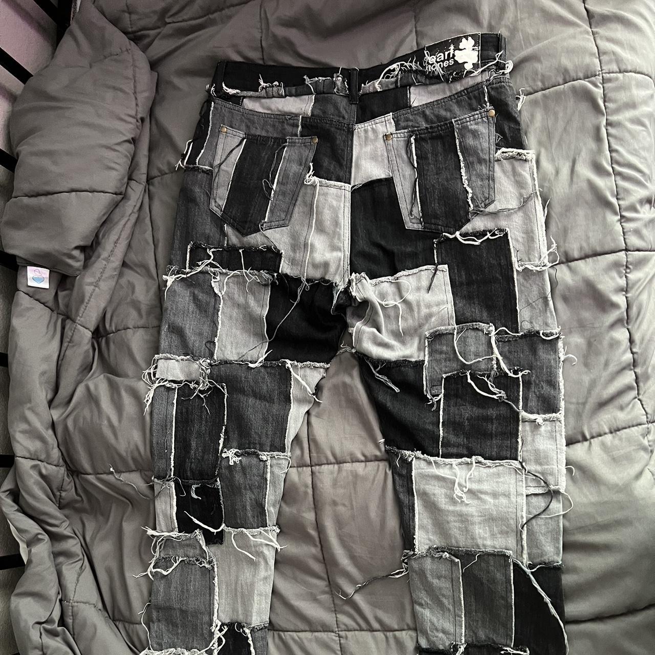 earftones 1/1 patch pants 36x32 ONE OF ONE UNIQUE... - Depop