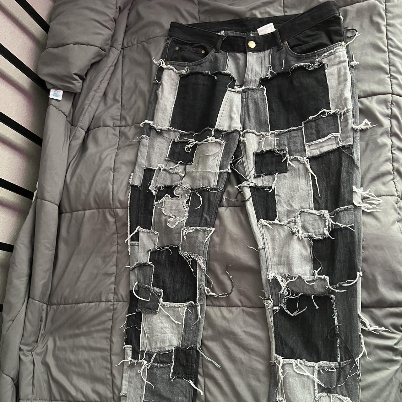 earftones 1/1 patch pants 36x32 ONE OF ONE UNIQUE... - Depop