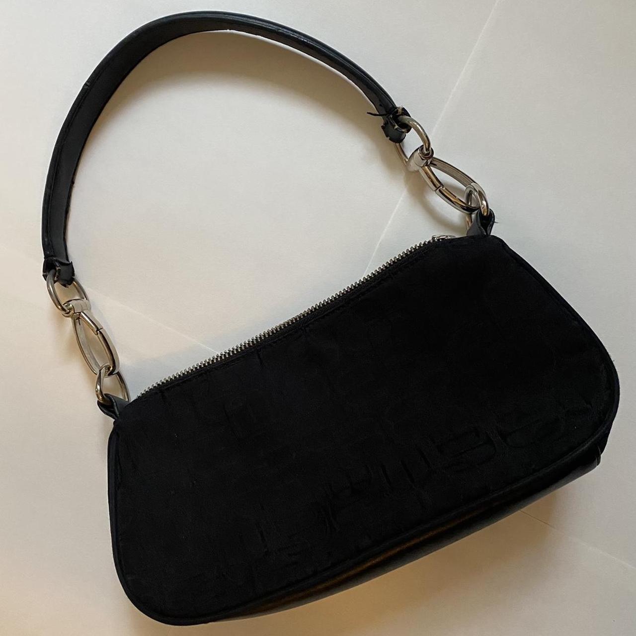 Express Women's Black and Silver Bag | Depop