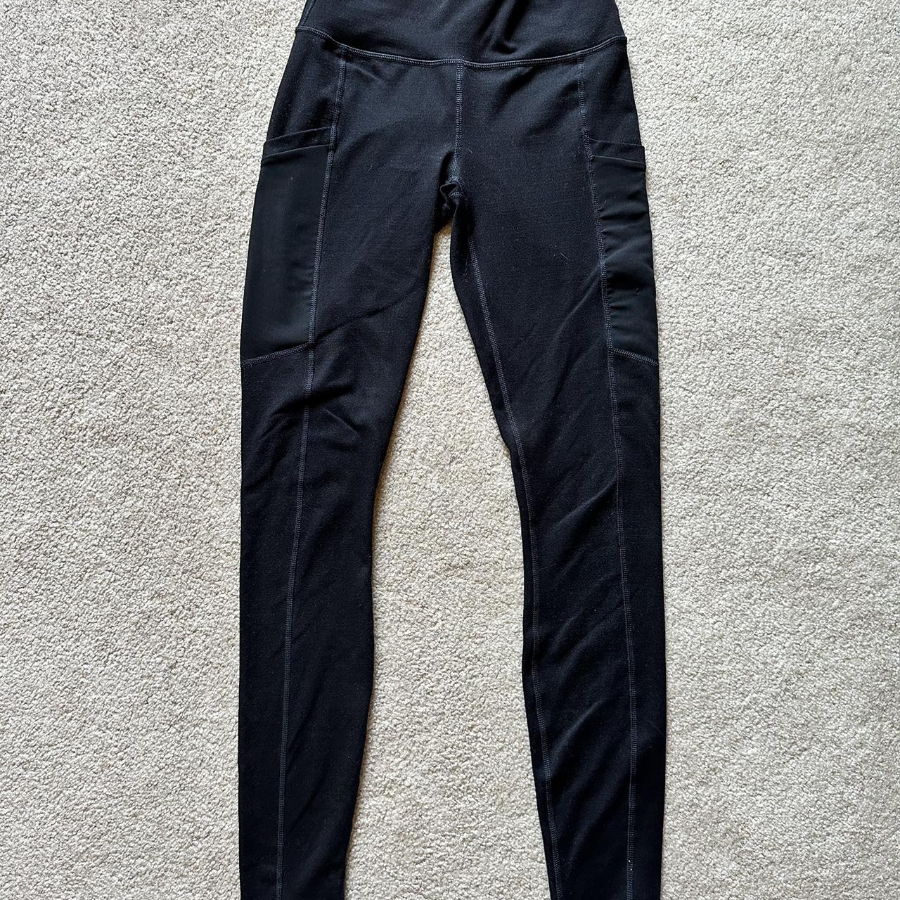 Black high rise fabletics leggings with... - Depop