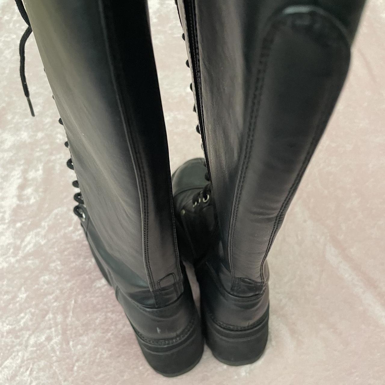 demonia RANGER tall combat platform boots. size 6.... - Depop