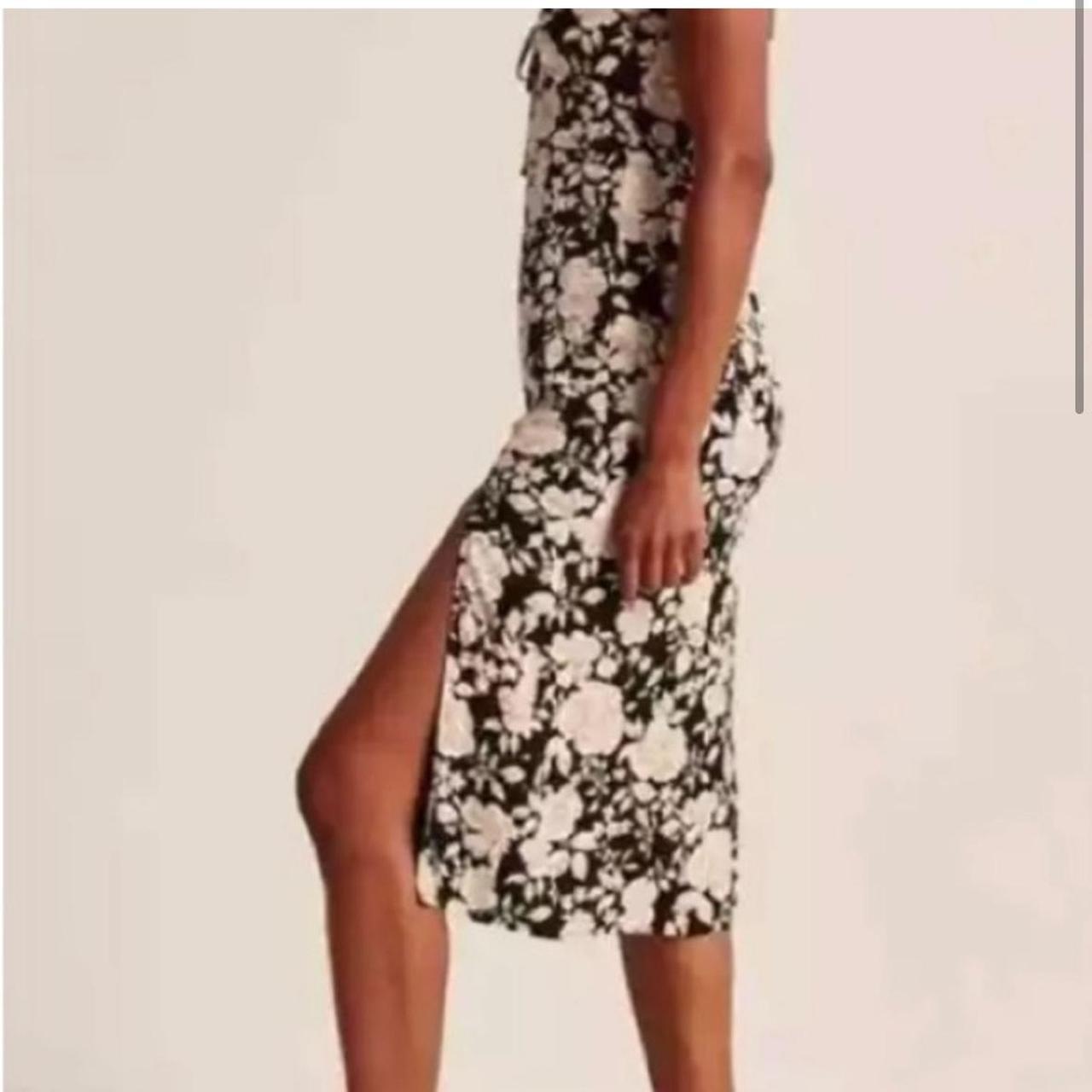 Abercrombie & Fitch Black & Tan Peach Cinch Front... | Depop