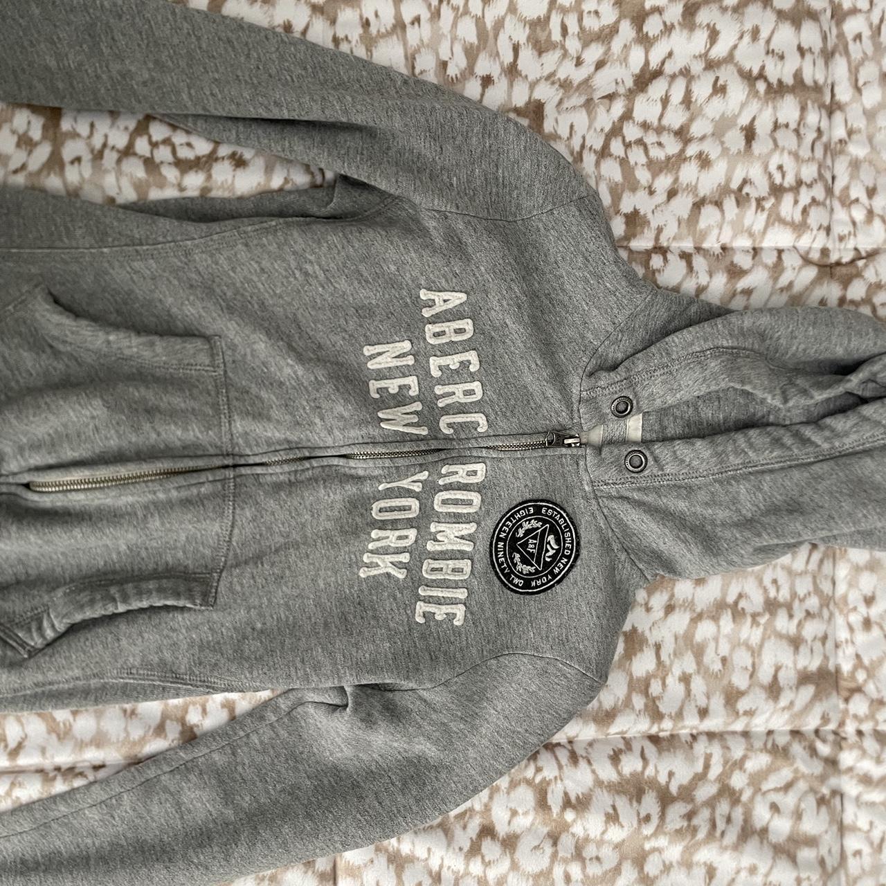 2000s Abercrombie and fitch zip up sweater, great... - Depop