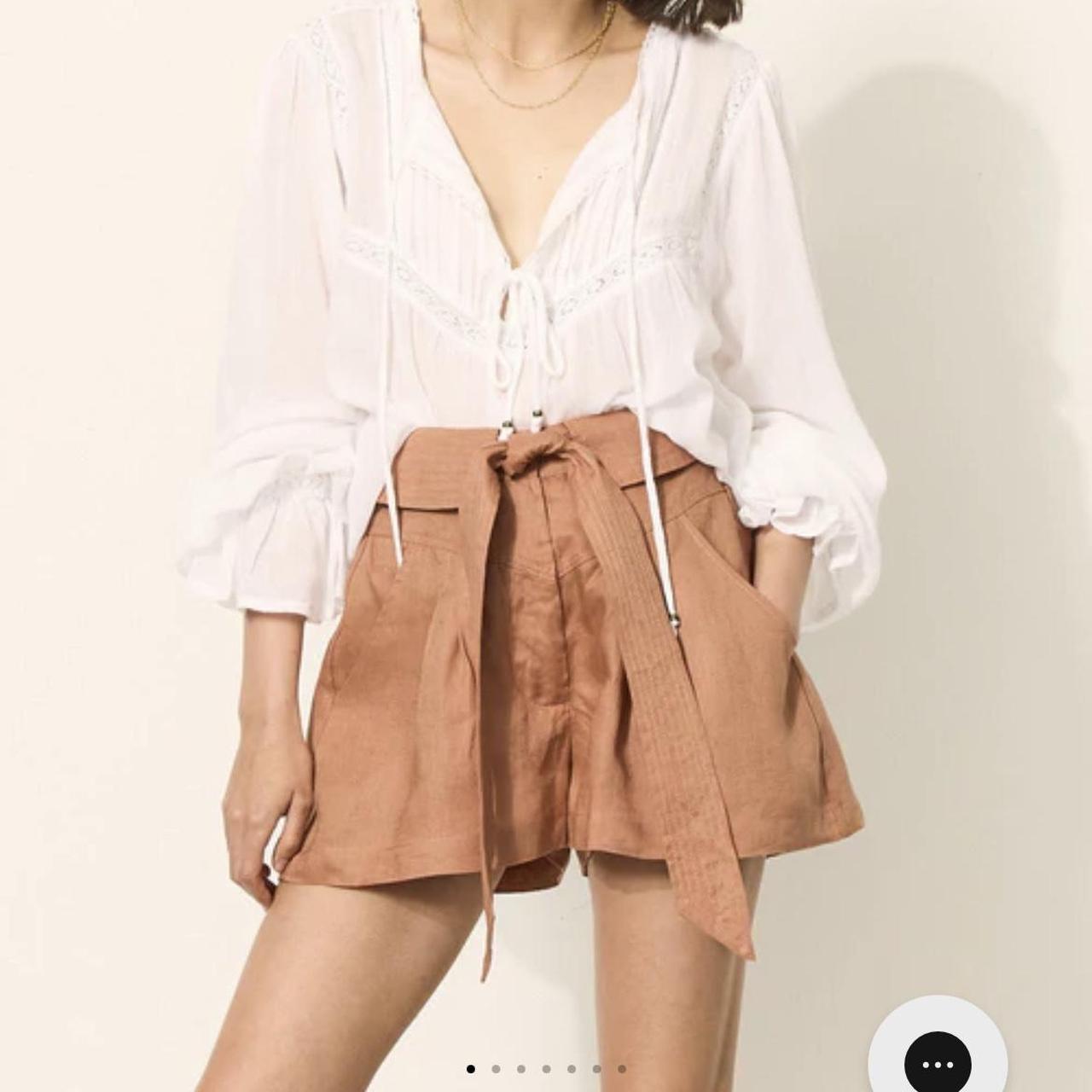 Kivari Eden Linen Shorts Size 8 New with tags... - Depop