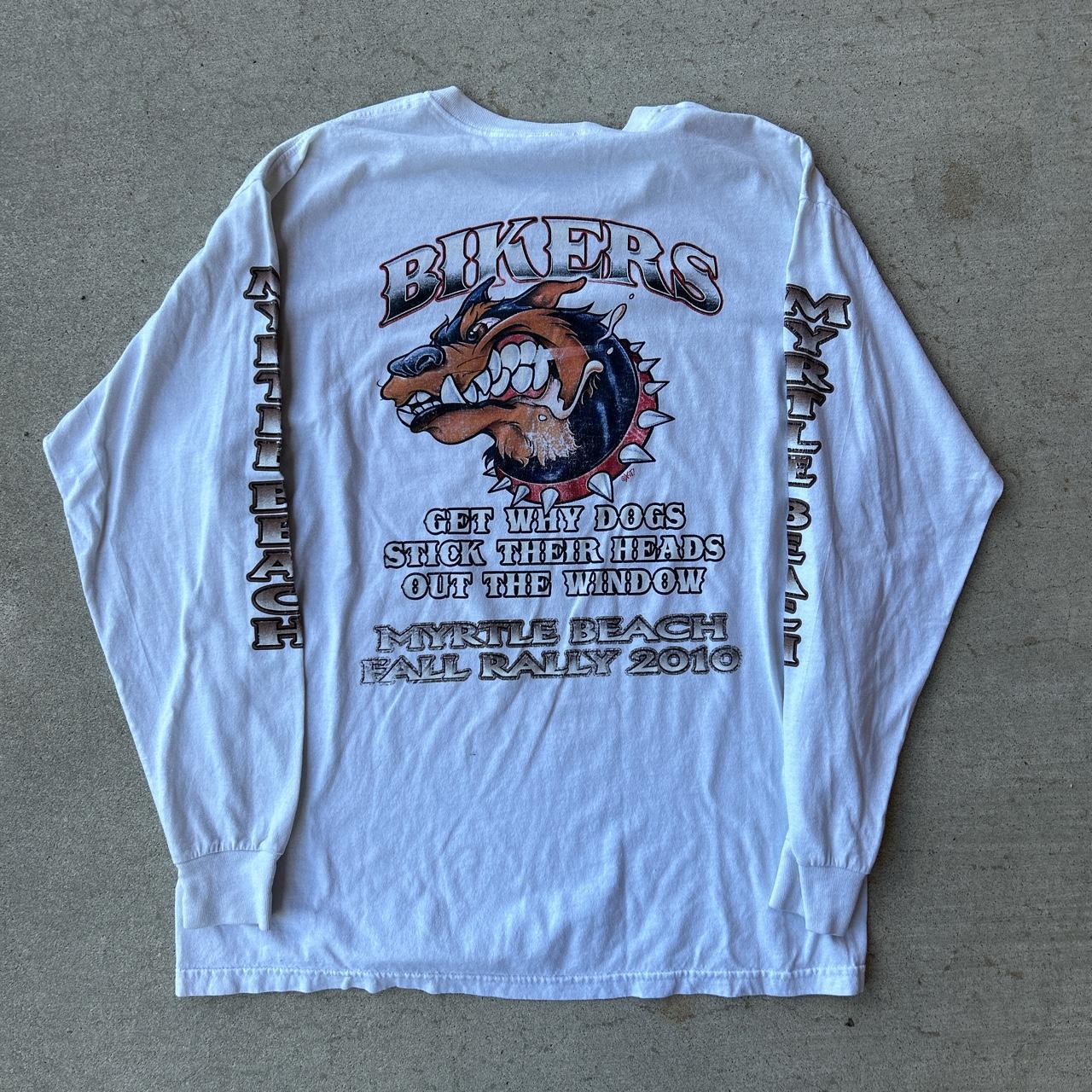 Y2K Biker Longsleeve. Super sick shirt nice graphic.... - Depop