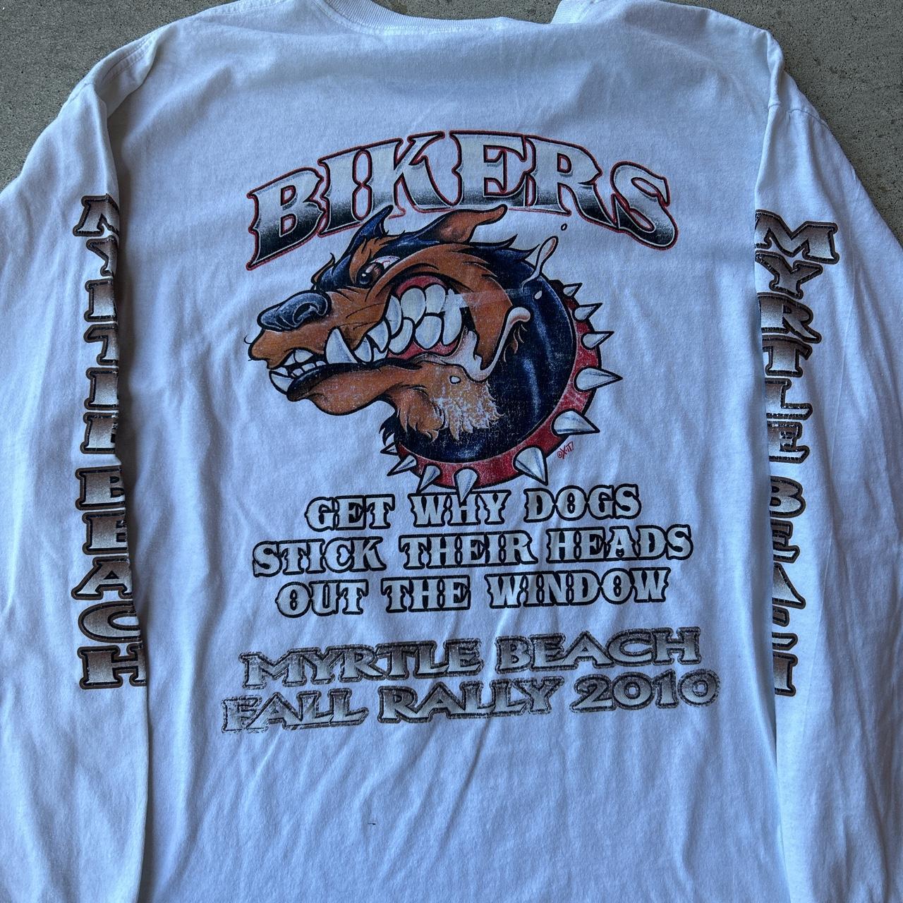 Y2K Biker Longsleeve. Super sick shirt nice graphic.... - Depop