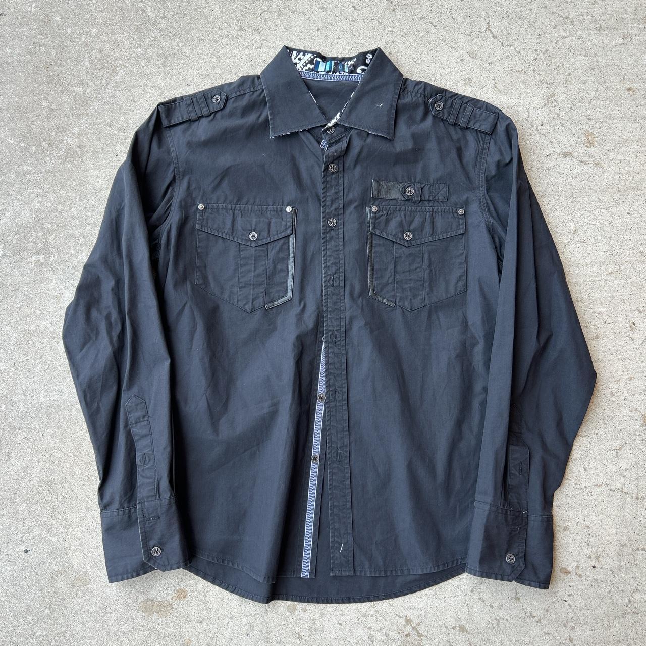 Y2K Affliction Style Button-Up. Super sick shirt in... - Depop