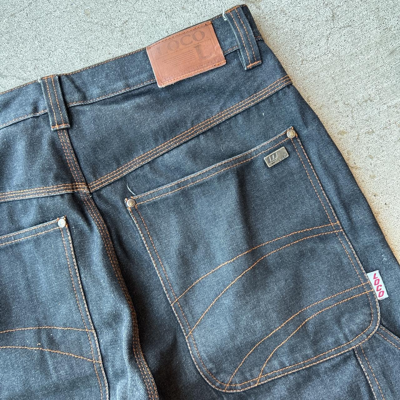 Y2K Baggy Fit Loco Carpenter Denim. Super sick black... - Depop