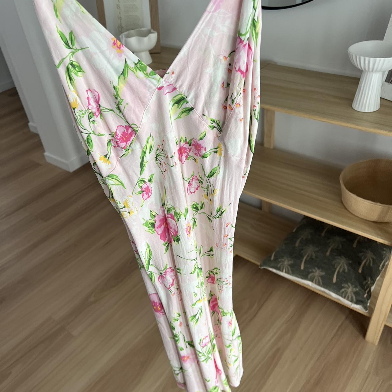 TREE OF LIFE floral slip dress Size M Would fit... - Depop