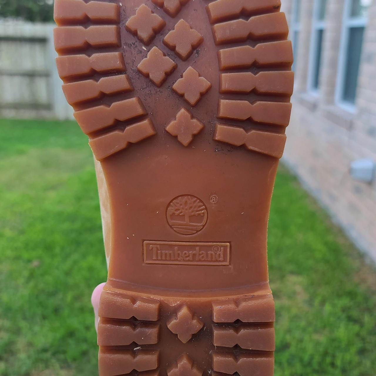 Men's timberland double sole boots! Pretty used size... - Depop