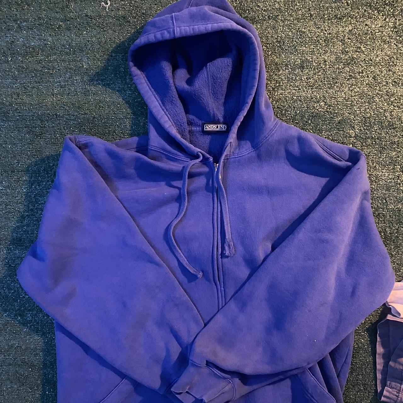 Lands' End Men's Blue Sweatshirt | Depop