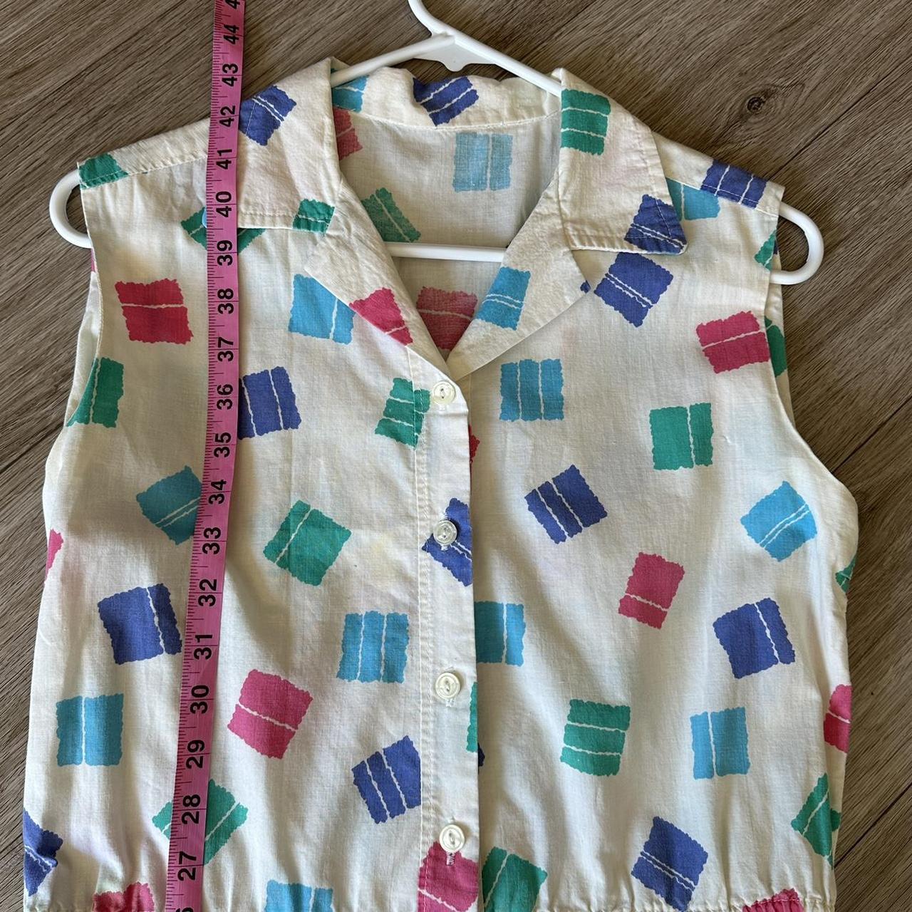 vintage shapes dress ♡ Super cute 80s/90s vintage... - Depop