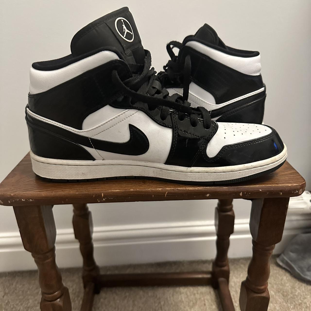 NIKE MERCEDES JORDAN 1 MIDS 9/10 CONDITION,... - Depop