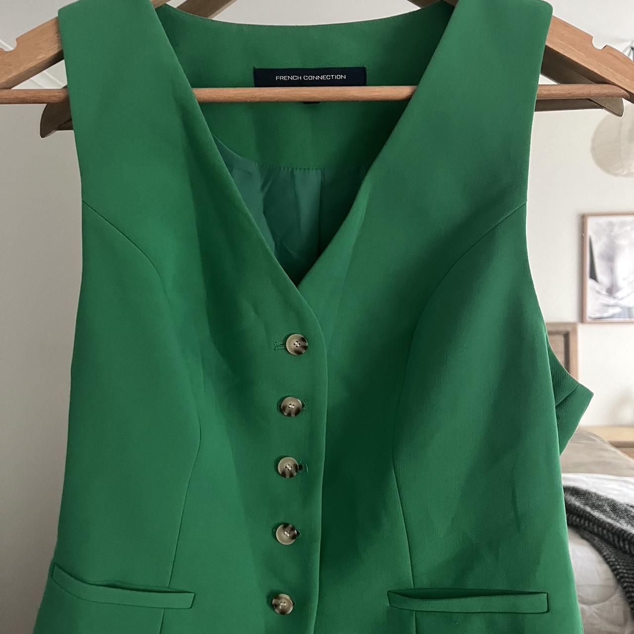 French connection green vest - Depop