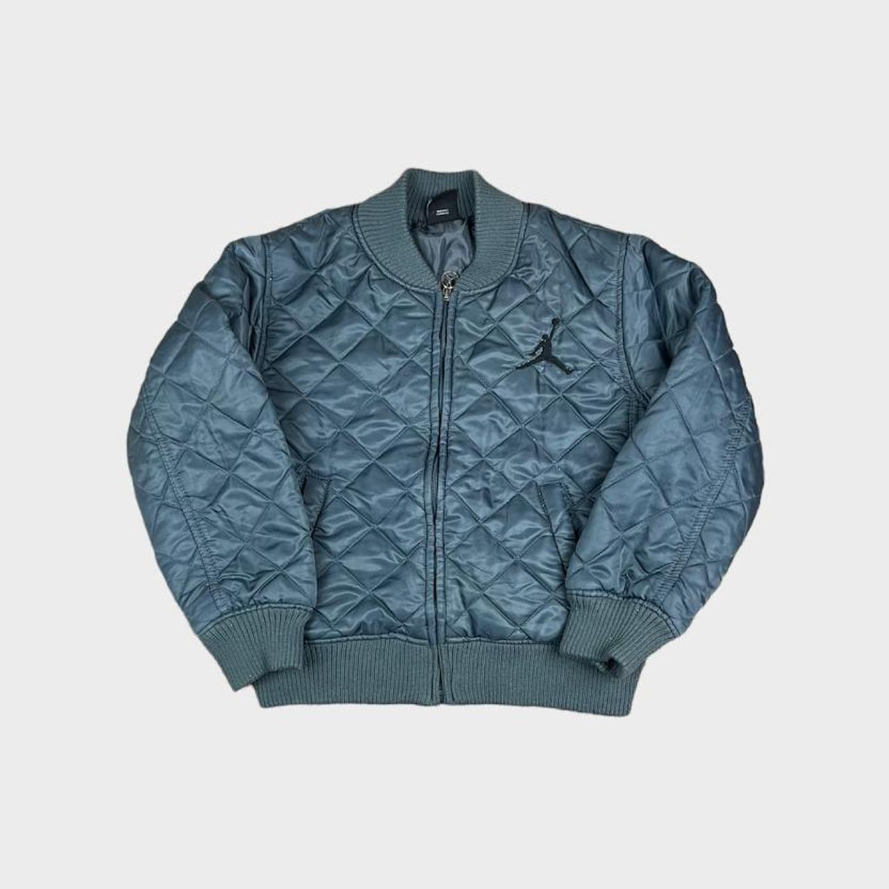 Jordan Grey and Black Jacket | Depop