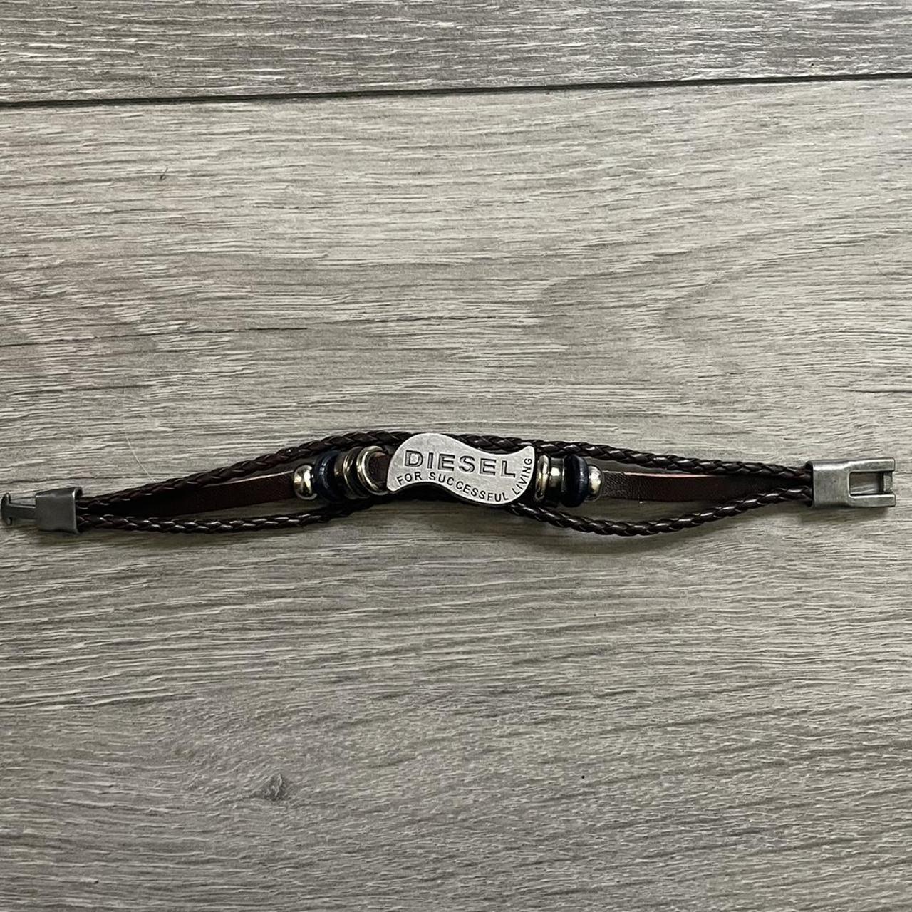 Beaded leather Diesel bracelet #diesel #streetwear... - Depop