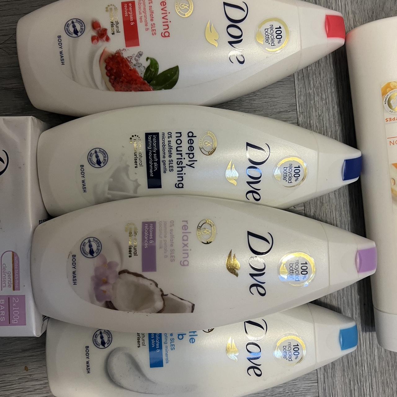 Dove bundle Includes 4x body washes, 2xbody lotion... - Depop