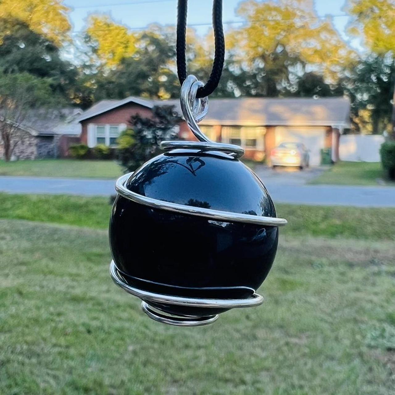 🖤 Obsidian Sphere Necklace 🖤 Obsidian is known for... - Depop