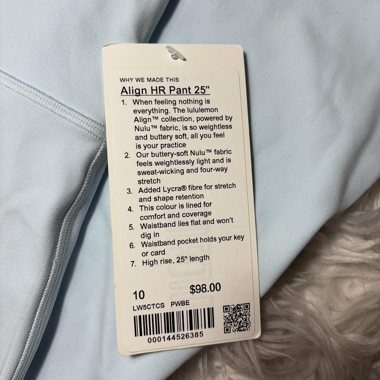 light blue lululemon leggings size 10 brand new with... - Depop