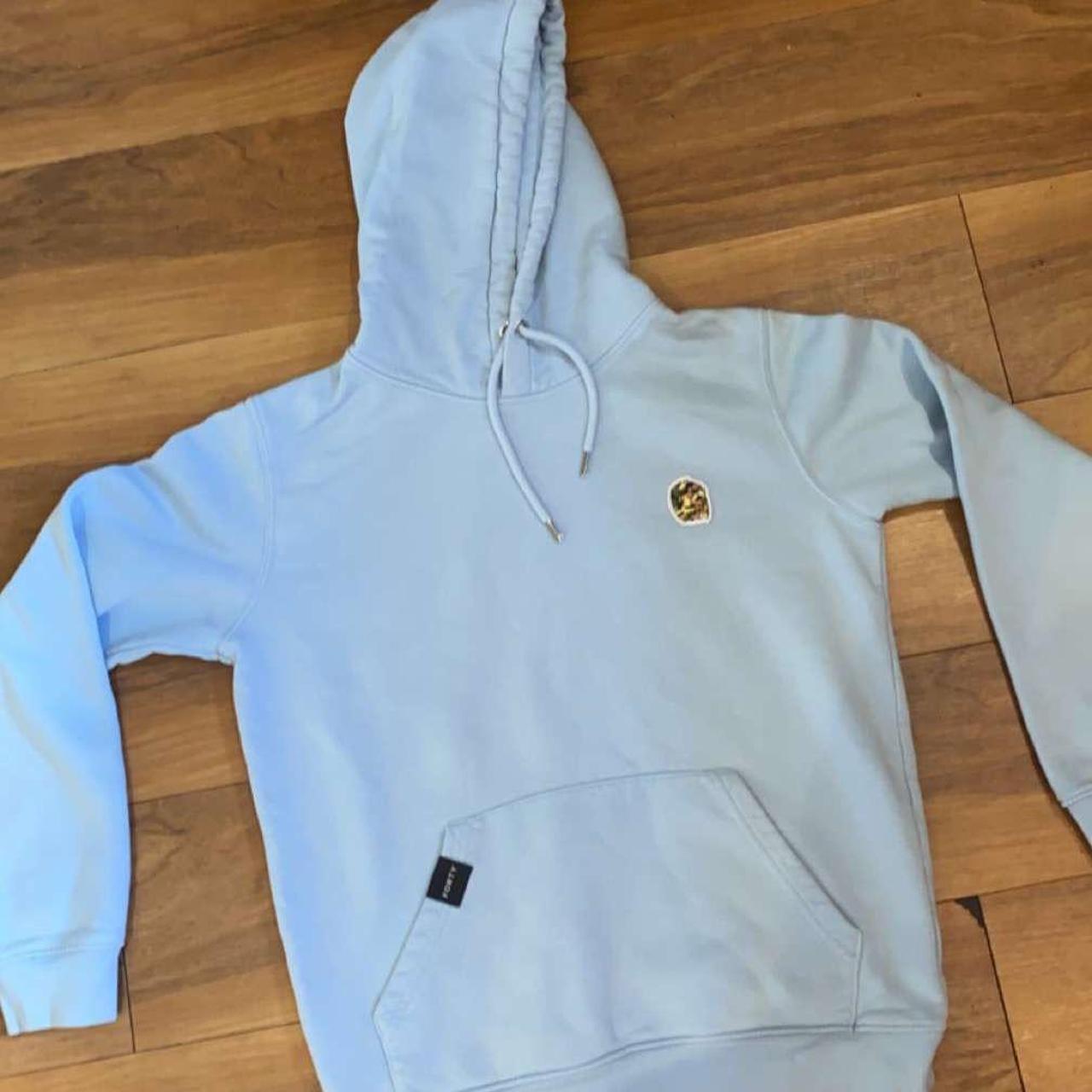 sky blue forty jumper perfect condition apart from... - Depop