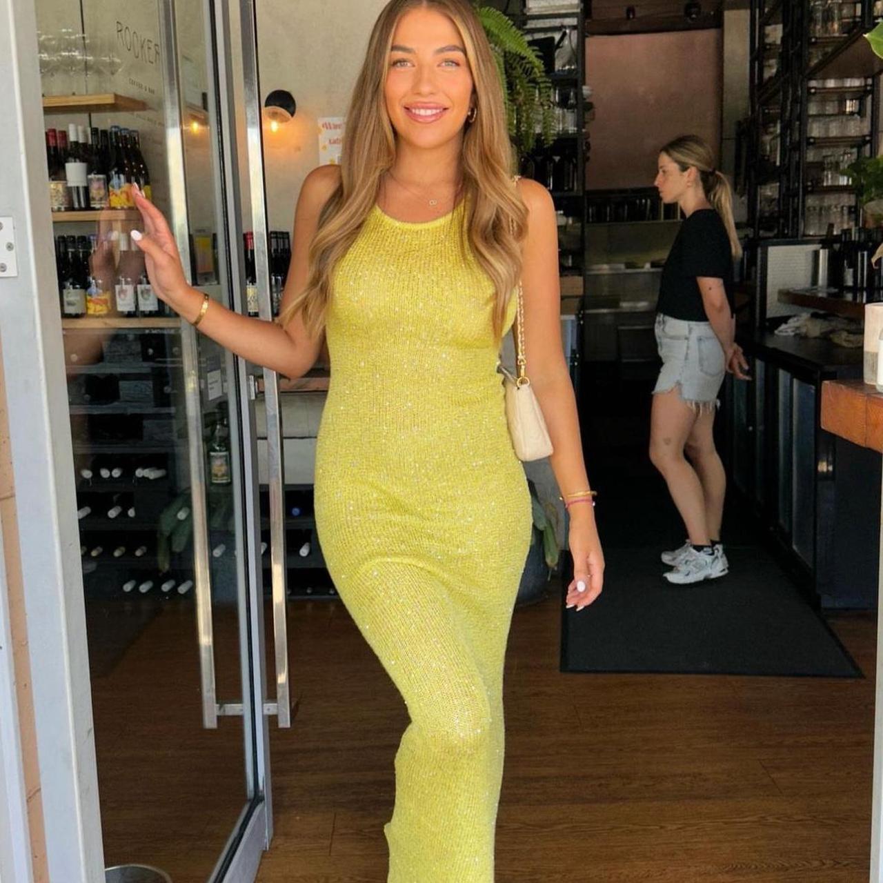 Asta resort Natalia dress yellow Worn a couple... - Depop