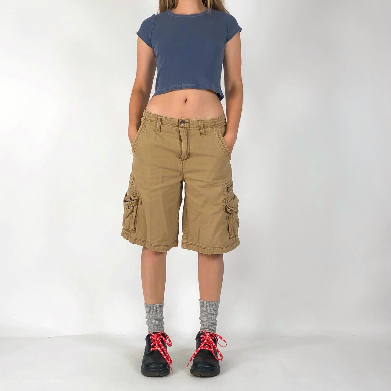 Vintage 90s cargo shorts! Baggy fit. Labeled a size... - Depop
