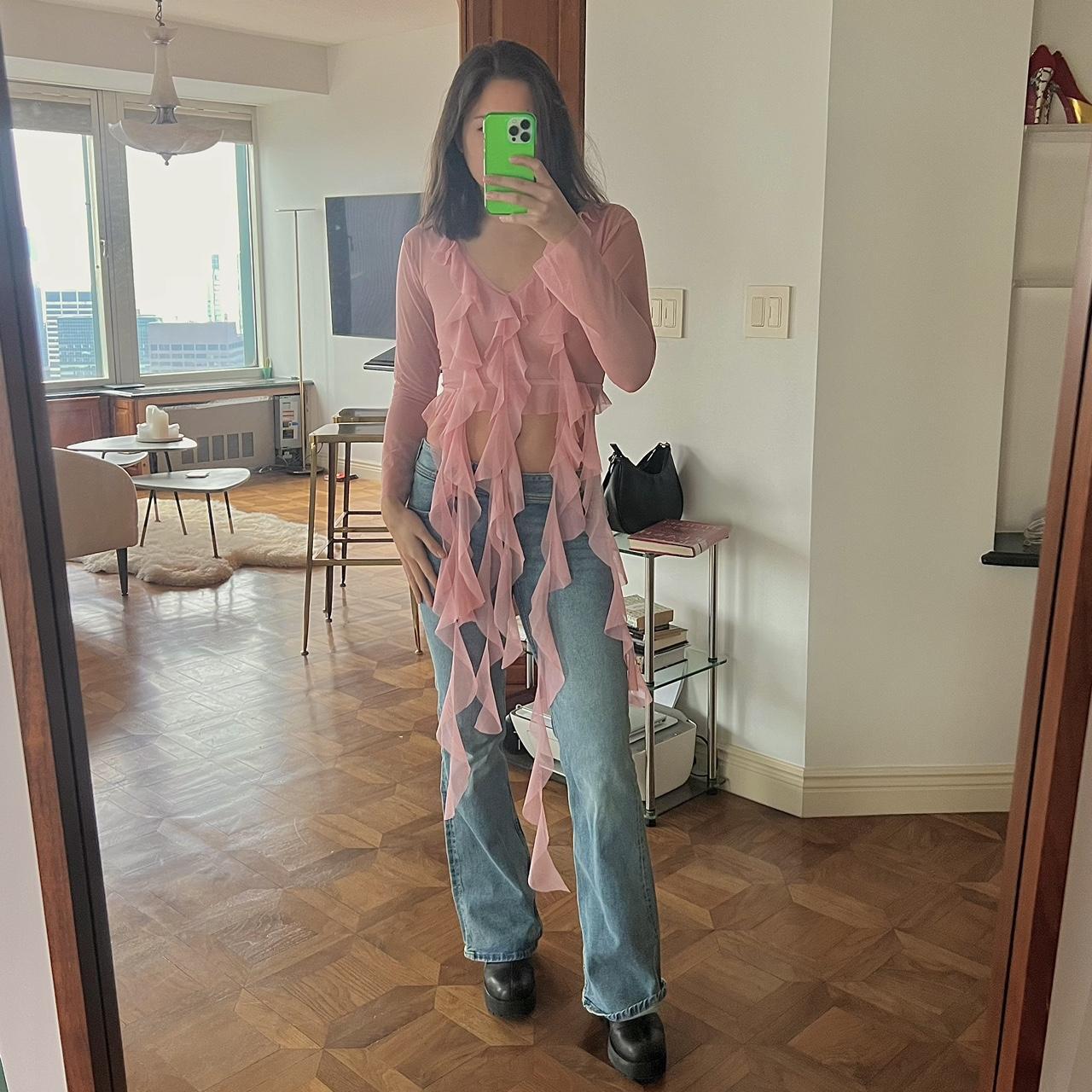 Jellyfish top! Made of strech mesh with long... - Depop