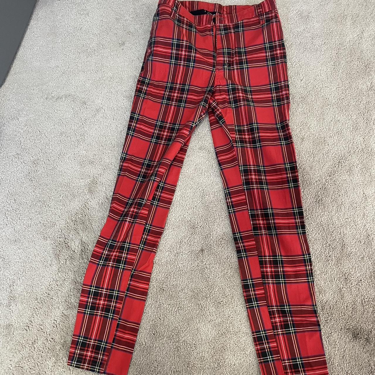 Target Original Use 30 skinny fit plaid pants - Depop