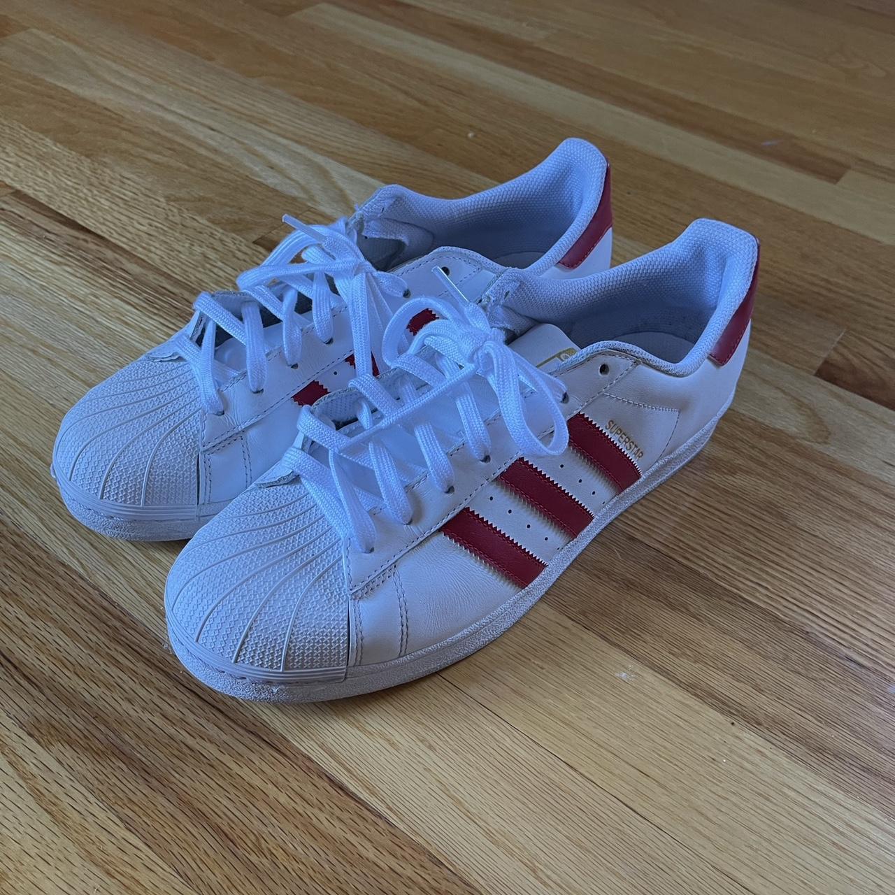 Adidas Superstar Red Gold Label - “La marque aux 3... - Depop