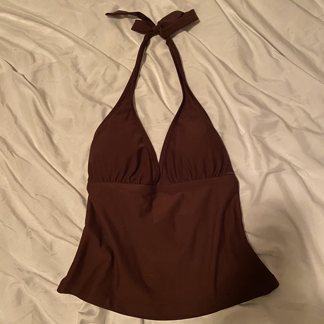 Brown tank top / tanking swim top 💌Details:💌 Size... - Depop