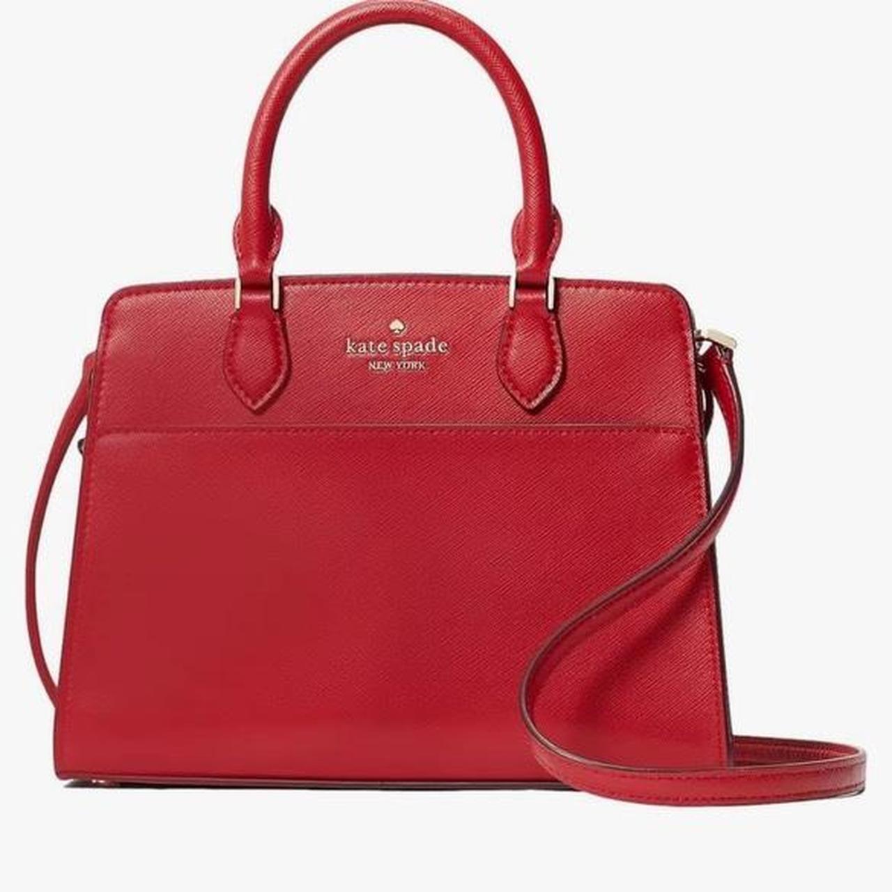 Kate Spade red Margaux medium satchel Never used.... - Depop
