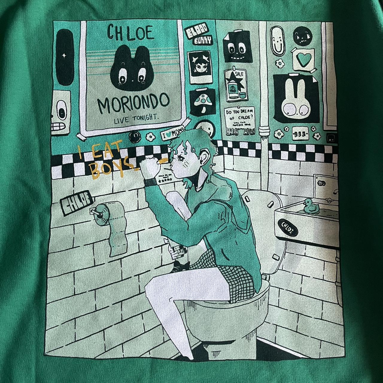 Chloe Moriondo Tour Merch Green Sweatshirt! Size... - Depop