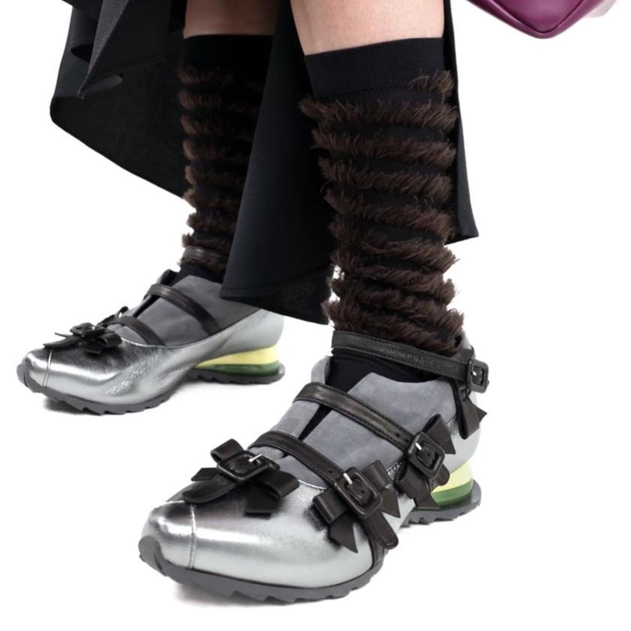 kiko kostadinov brown & anthracite black faux fur... | Depop