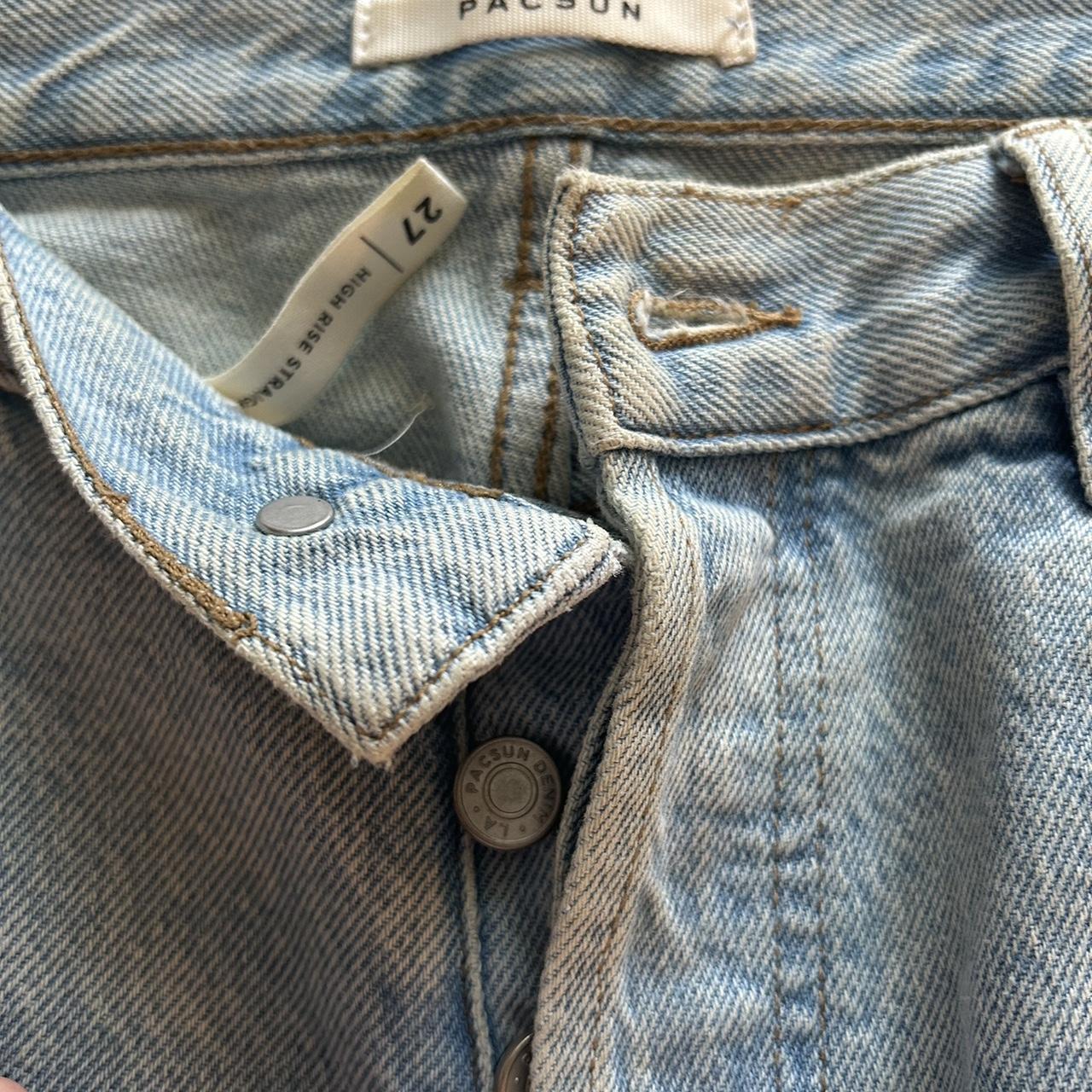 Pacsun jeans with blue navy patch - Depop